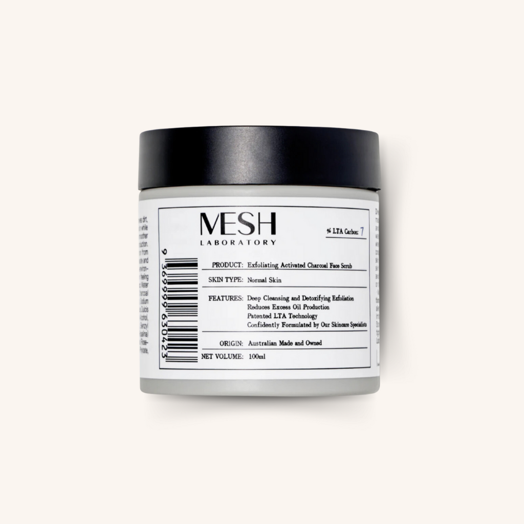 Exfoliating Activated Charcoal Face Scrub – MESH Laboratory